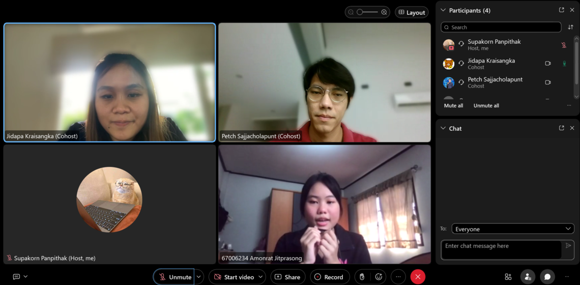 ICT Mahidol held an online admission interview for “MU-Portfolio (TCAS1) 1/1: Academic Year 2024 ...