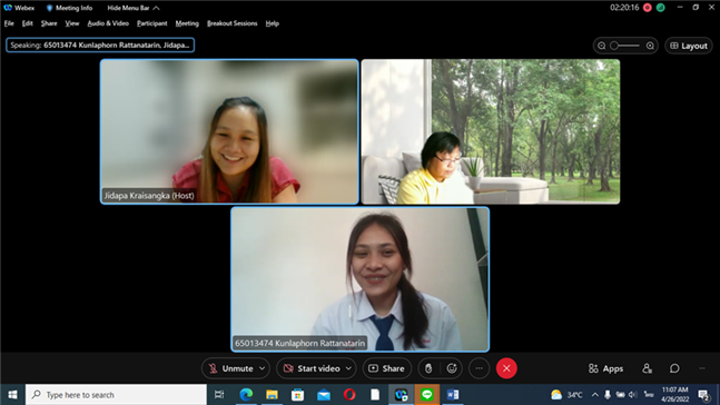 ICT Mahidol held an online admission interview for Quota Round (TCAS 2 ...