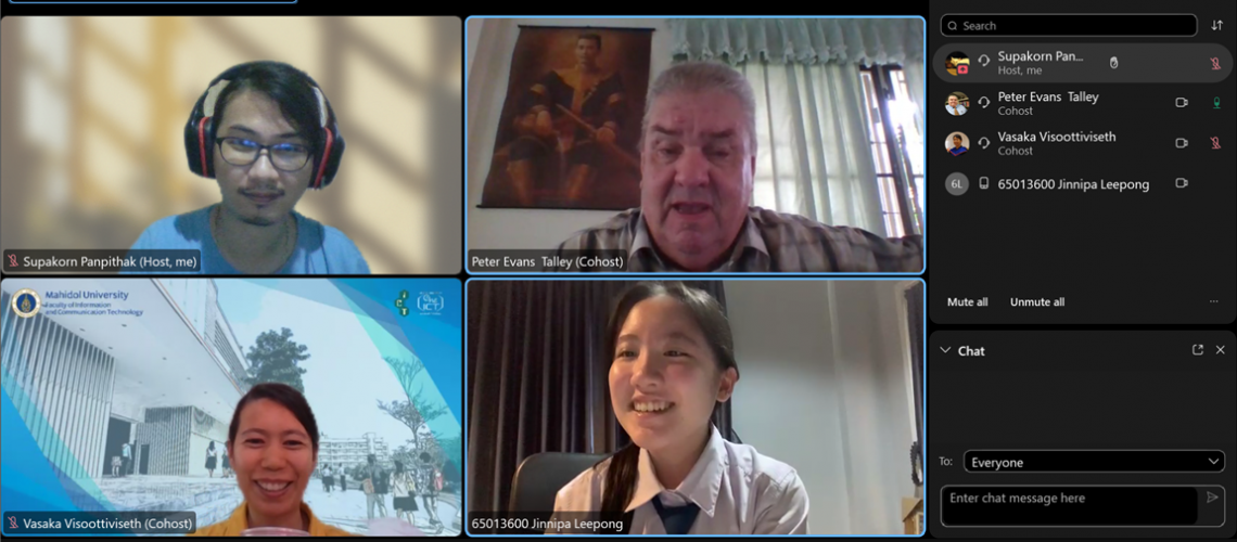 ICT Mahidol held an online admission interview for Quota Round (TCAS 2 ...