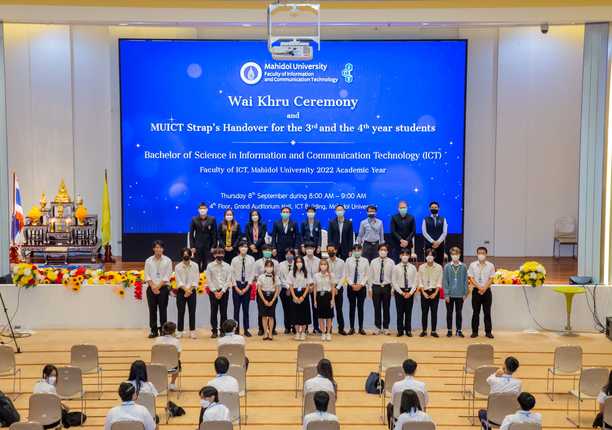 ICT Mahidol Organized Wai Kru And Strap Presentation Ceremony For The ICT Mahidol Organized Wai Kru And Strap Presentation Ceremony For The