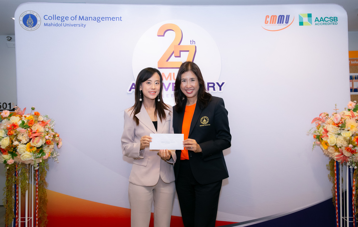 ICT Mahidol offered congratulations to the College of Management ...
